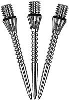 TARGET Titanium Conversion Grooved Points (silber) | STEEL TIP | DART SPITZEN | Dartworld.de