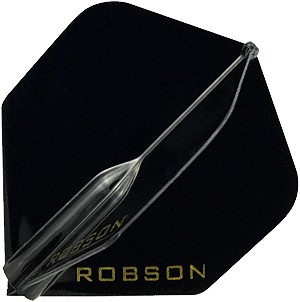 Flights Robson Plus Std. black | 150/180 MICRON | DART FLIGHTS | Dartworld.de